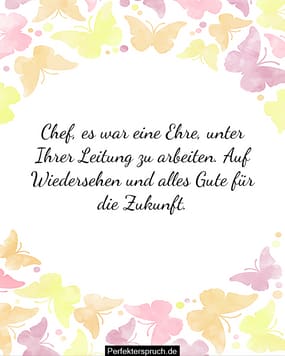 150 AbschiedsSprüche für den Chef - Auf Wiedersehen Wünsche