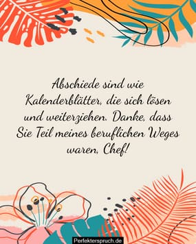 150 AbschiedsSprüche für den Chef - Auf Wiedersehen Wünsche