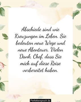 150 AbschiedsSprüche für den Chef - Auf Wiedersehen Wünsche