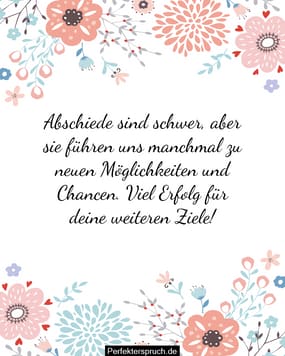 AbschiedsSprüche für Mitarbeiter und Personal