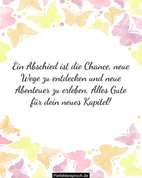 AbschiedsSprüche für Mitarbeiter und Personal