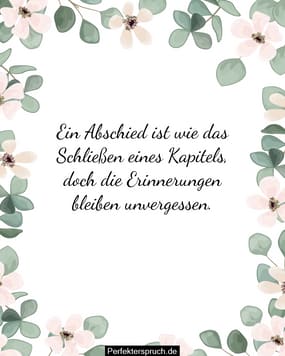 AbschiedsSprüche für Mitarbeiter und Personal