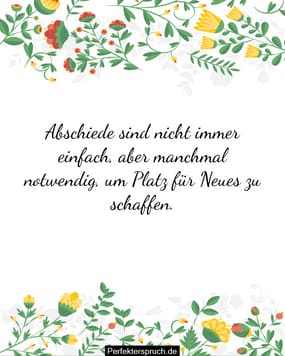 Herzliche AbschiedsSprüche und Zitate