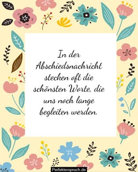 Herzliche AbschiedsSprüche und Zitate