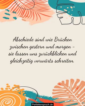 Herzliche AbschiedsSprüche und Zitate