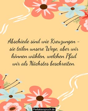 Herzliche AbschiedsSprüche und Zitate