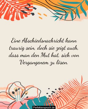 Herzliche AbschiedsSprüche und Zitate