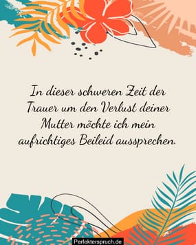 Über 150 Beileidsbekundungen zum Tod der Mutter