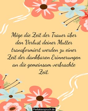 Über 150 Beileidsbekundungen zum Tod der Mutter