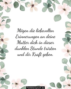 Über 150 Beileidsbekundungen zum Tod der Mutter