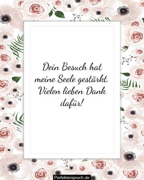 Danke für den Besuch Sprüche