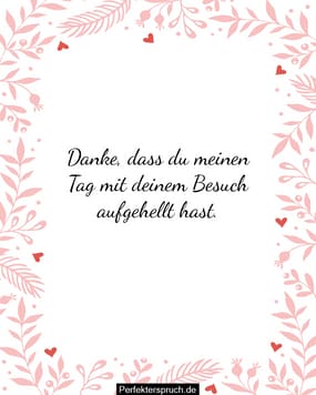 Danke für den Besuch Sprüche