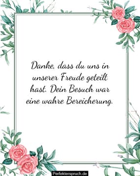 Danke für den Besuch Sprüche
