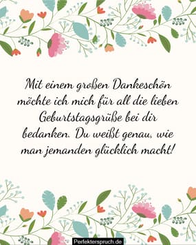 150 DankesSprüche für Geburtstagswünsche