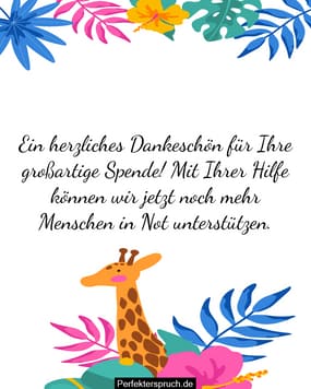 DankesSprüche für Spende