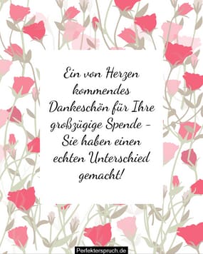 DankesSprüche für Spende