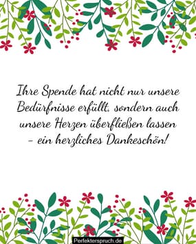 DankesSprüche für Spende