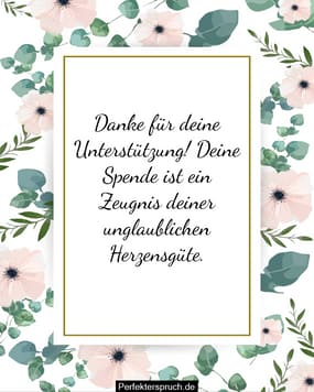 DankesSprüche für Spende