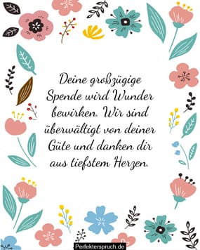 DankesSprüche für Spende