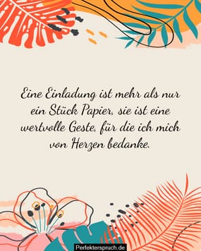 150 Beste DankesSprüche für eine Einladung