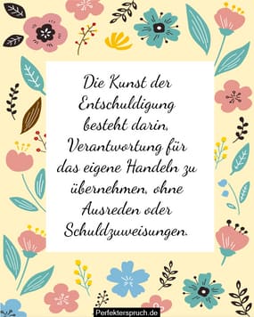 150 EntschuldigungsSprüche und Entschuldigungszitate