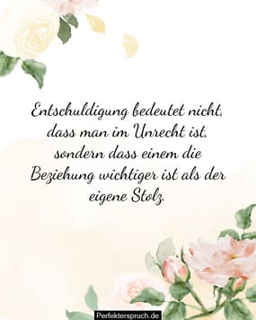 Wunderbar Spruch Zur Entschuldigung Ebenbild