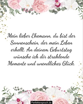 150 Beste Geburtstagswünsche Für Deinen Ehemann