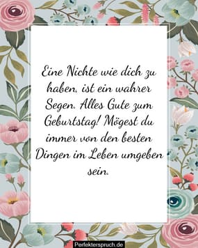 Alles Gute zum Geburtstag Wünsche für Nichte