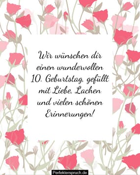 150 Gl ckw nsche Zum 10 Geburtstag Mit Bildern