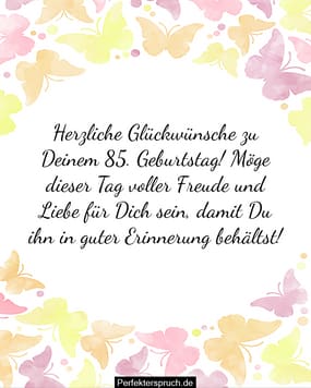 150 Gl ckw nsche Zum 85 Geburtstag Mit Bildern