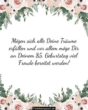150 Gl ckw nsche Zum 85 Geburtstag Mit Bildern