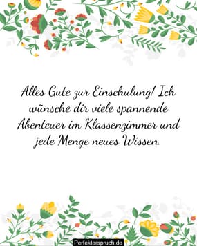 150 Glückwünsche zur Einschulung mit Bildern zum Runterladen