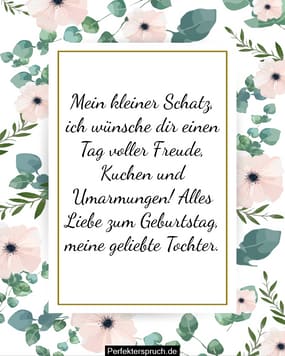 Schnes Gedicht Fr Meine Tochter Zum Geburtstag