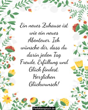 Sprche Zum Neuen Zuhause