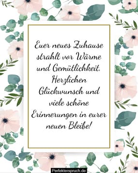 Sprche Zum Neuen Zuhause