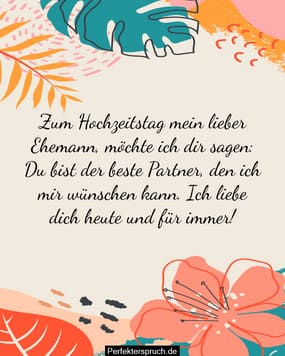 Hochzeitstag Gedicht Für Ehemann