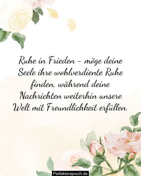 150 Ruhe in Frieden Sprüche und RIP Zitate