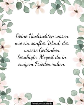 150 Ruhe in Frieden Sprüche und RIP Zitate