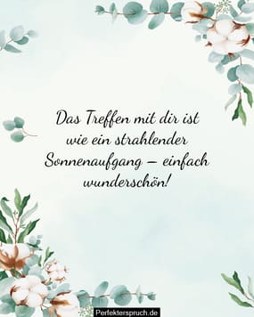 Schön, dich zu treffen Sprüche und Zitate