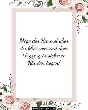 Sichere Flug Wünsche - Guten Flug