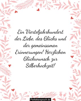 150 Glückwünsche zur Silberhochzeit mit Bildern (2024)