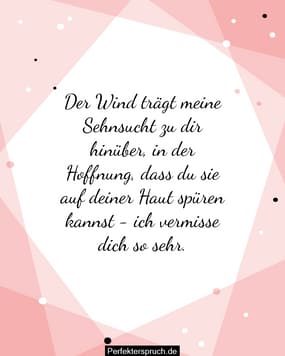 150 Vermisse Dich Sprüche und Zitate