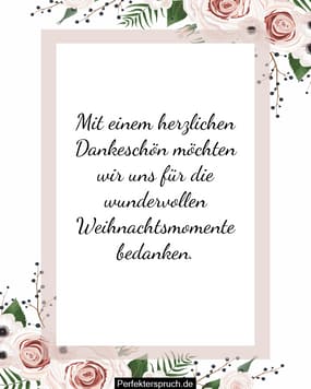 DankesSprüche für Weihnachtsgeschenke und Antworten auf Wünsche