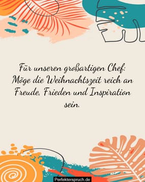 Frohe Weihnachten Chef