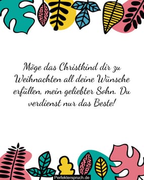 150 Frohe Weihnachtswünsche Für Sohn