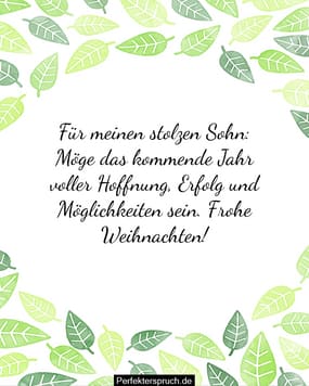150 Frohe Weihnachtswünsche Für Sohn