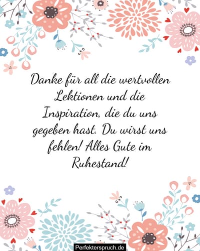 150 Abschiedsgrüße und Botschaften zur Rente für den Chef