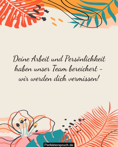 AbschiedsSprüche für Mitarbeiter und Personal