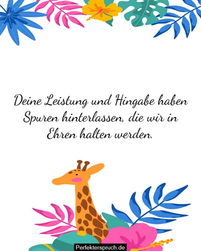 AbschiedsSprüche für Mitarbeiter und Personal