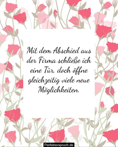 AbschiedsSprüche beim Verlassen der Firma